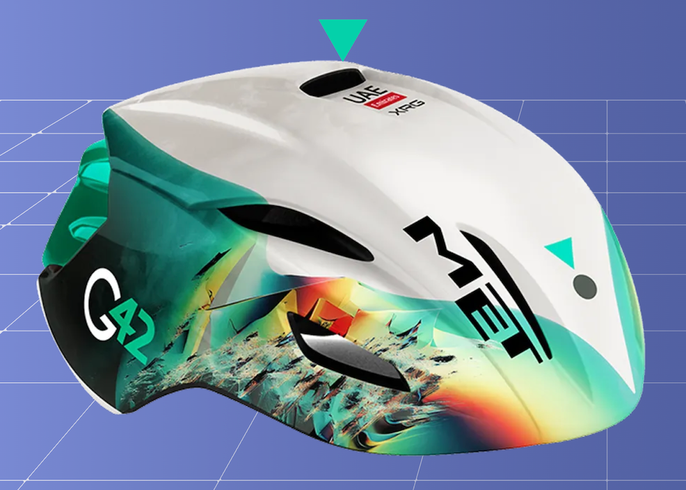 G42, UAE Team Emirates-XRG unveil first AI-designed cycling helmet